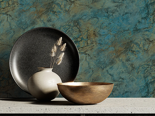 Green/Blue, Grand Marble Effect Wallpaper – Wallpaper John's