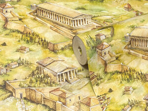 Ancient Roman Village, Cushioned Vinyl Wallpaper – Wallpaper John's